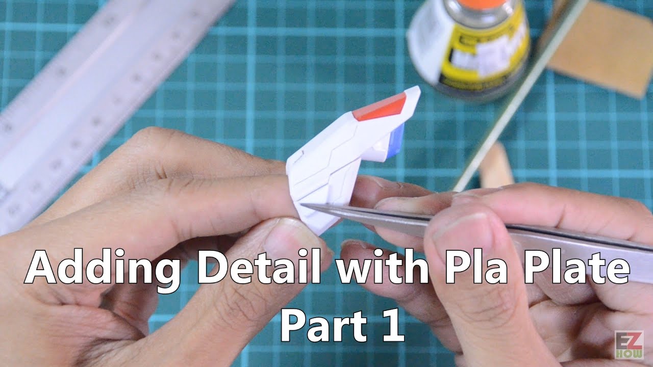 การเพิ่ม รายละเอียด กันดั้มด้วยแผ่นพลาสติก(ไม้โปร) Part 1 Adding Detail ...