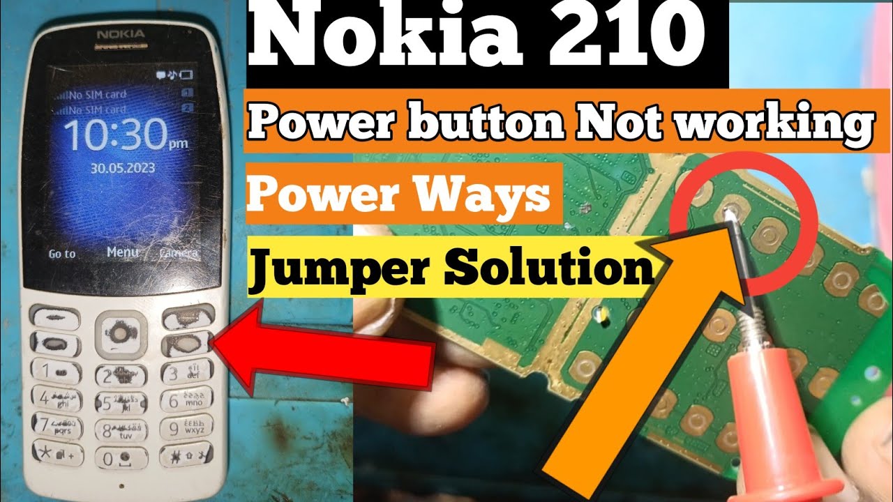 Nokia TA 1139 Power Key Not Working | Nokia 210 power key jumper | Nokia 210 Power Key Ways ...