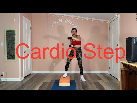 ejercicio en step cardio toning step - YouTube