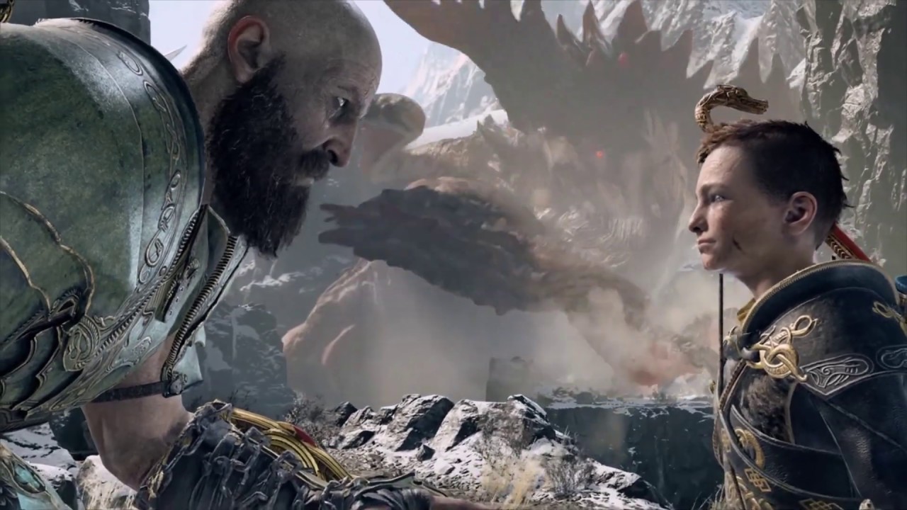 God of War - Hraezlyr Dragon Fight - Give Me God of War NG+ - YouTube