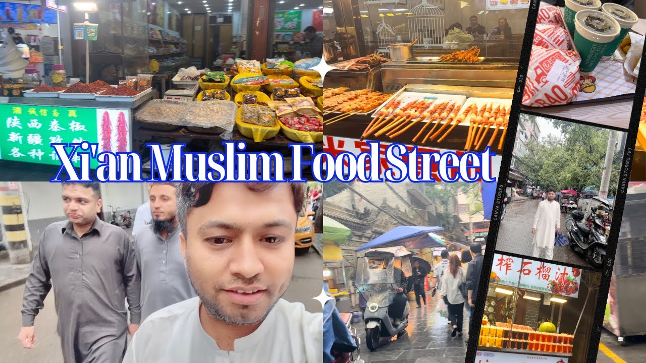 Muslim Chinese Food | Muslim Food Street Xi’an | Xi'an Market tour ...