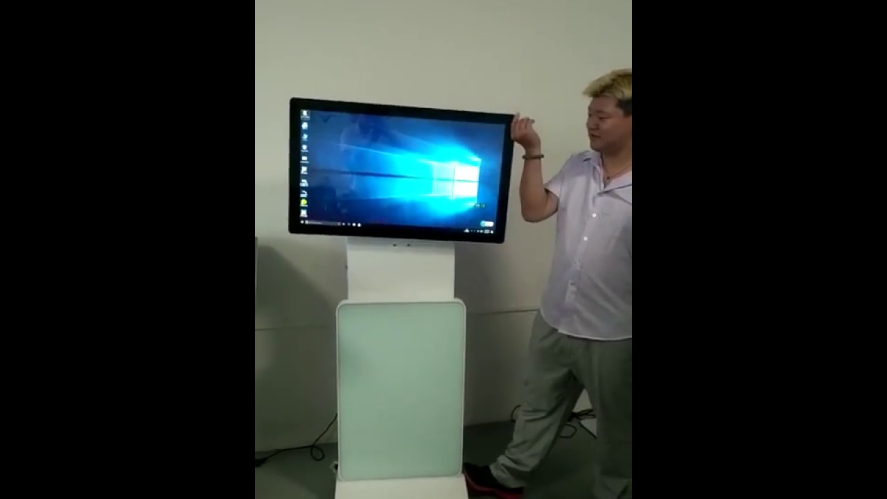 Rotating display signage - YouTube