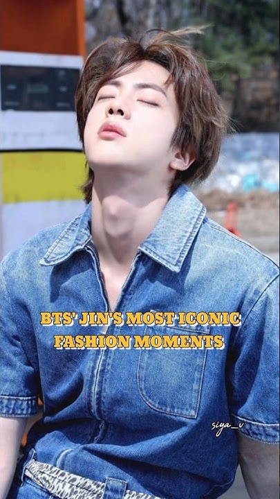 BTS' Jin's Most Iconic Fashion Moments #jin #bts #btsarmy - YouTube