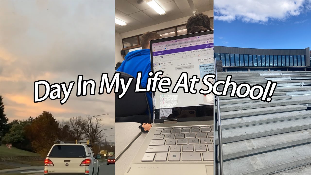day in my life at school 🤍💐 - YouTube