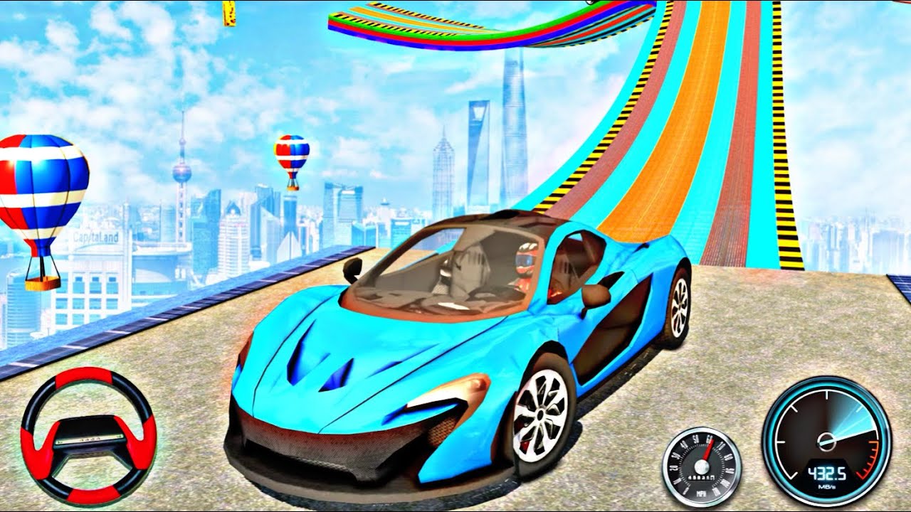 Crazy Car Game Mega Ramp Stunt || Drive Car Racing Games 3D Sim ...
