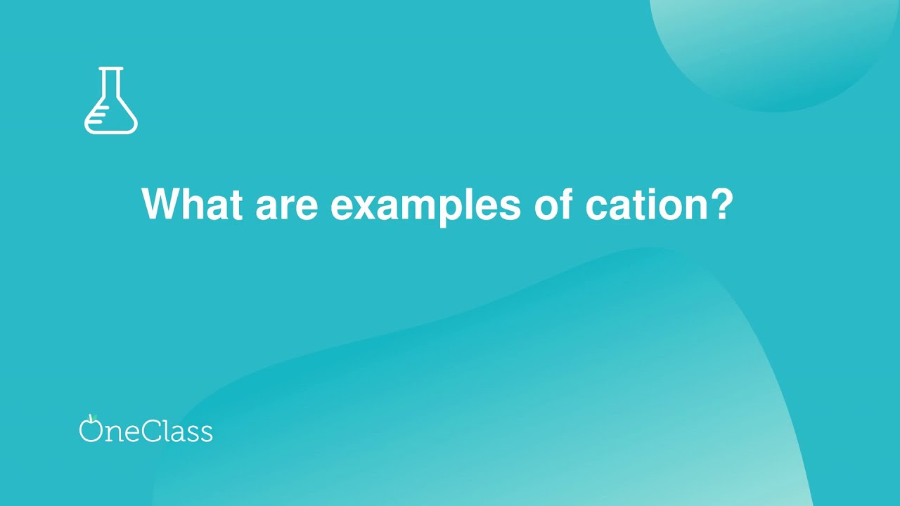 What are examples of cation? - YouTube