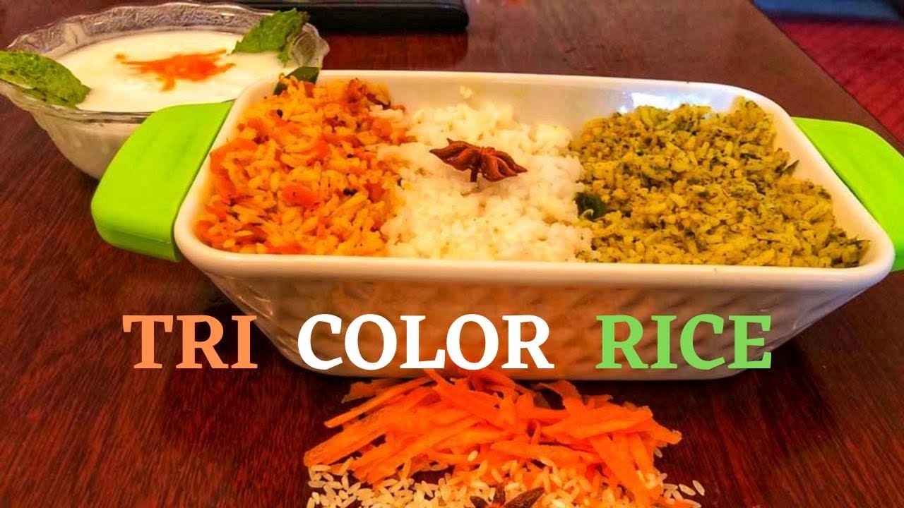 Tri color rice - YouTube
