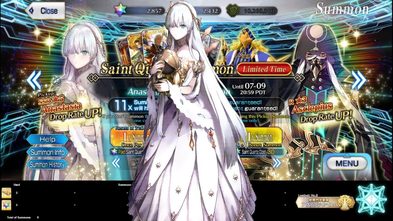 Fate/Grand Order 6th Anniversary Anastasia Pickup Summon Recorded Live ...