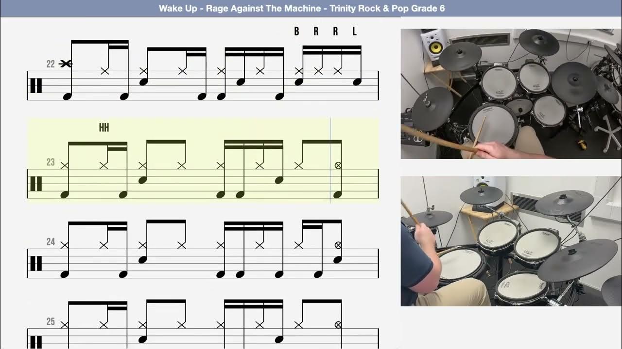 🥁 Wake Up Rage Against The Machine Trinity Rock & Pop Grade 6 - YouTube