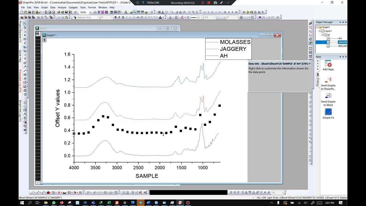How to Plot Spectrum, Stack Spectrum and Label Peak Using Origin - YouTube