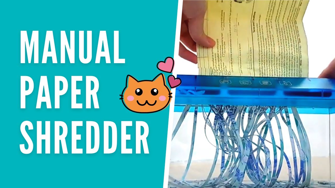 How to Use Manual Paper Shredder - YouTube