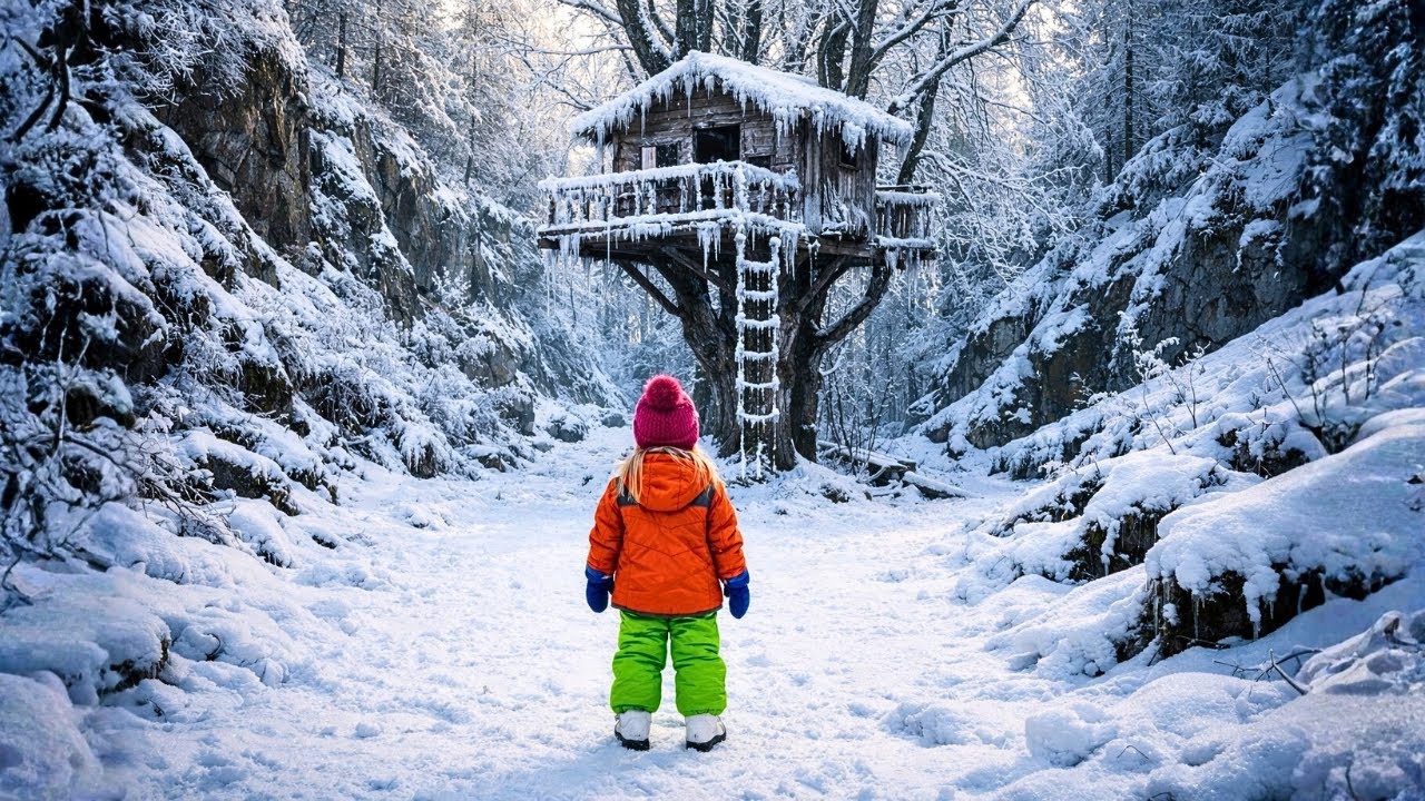 Abandoned Little Girl Found a Frozen Treehouse—What Was Sealed Inside ...