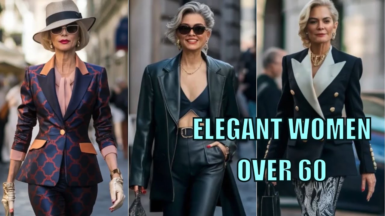 THE MOST ELEGANT STREET STYLE FOR WOMEN OVER 60 - YouTube