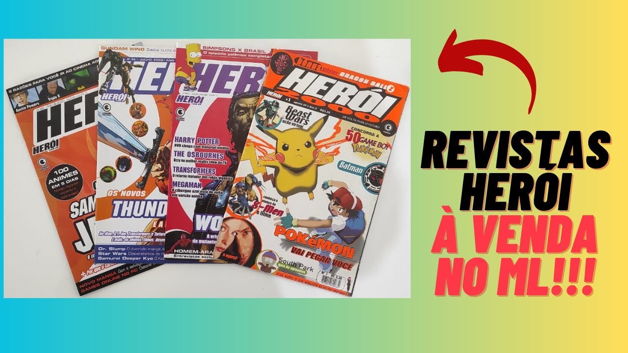 Revistas Herói 2000 #1 - Herói.com.br #34 #36 #38 - YouTube