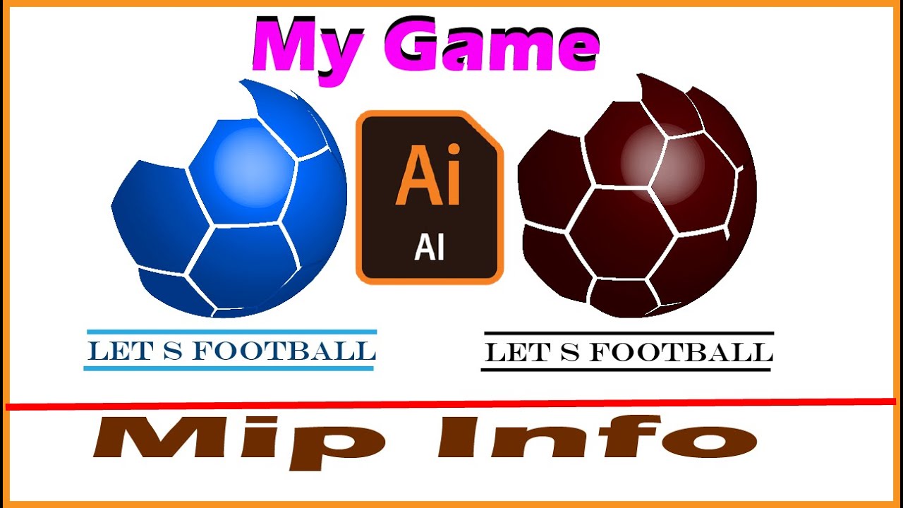 how to create a logo football with illustrator (tutorial) - YouTube