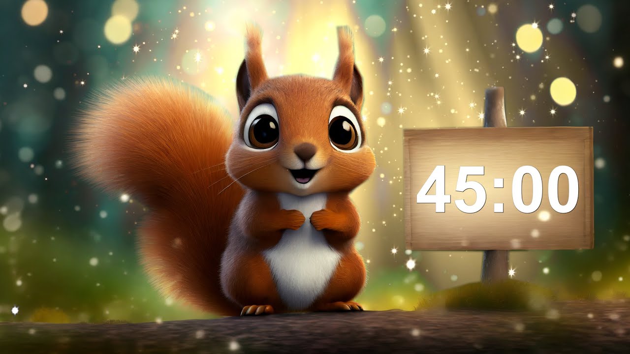 45 Minute Timer | Ambience to help you rest and study 😴 - YouTube