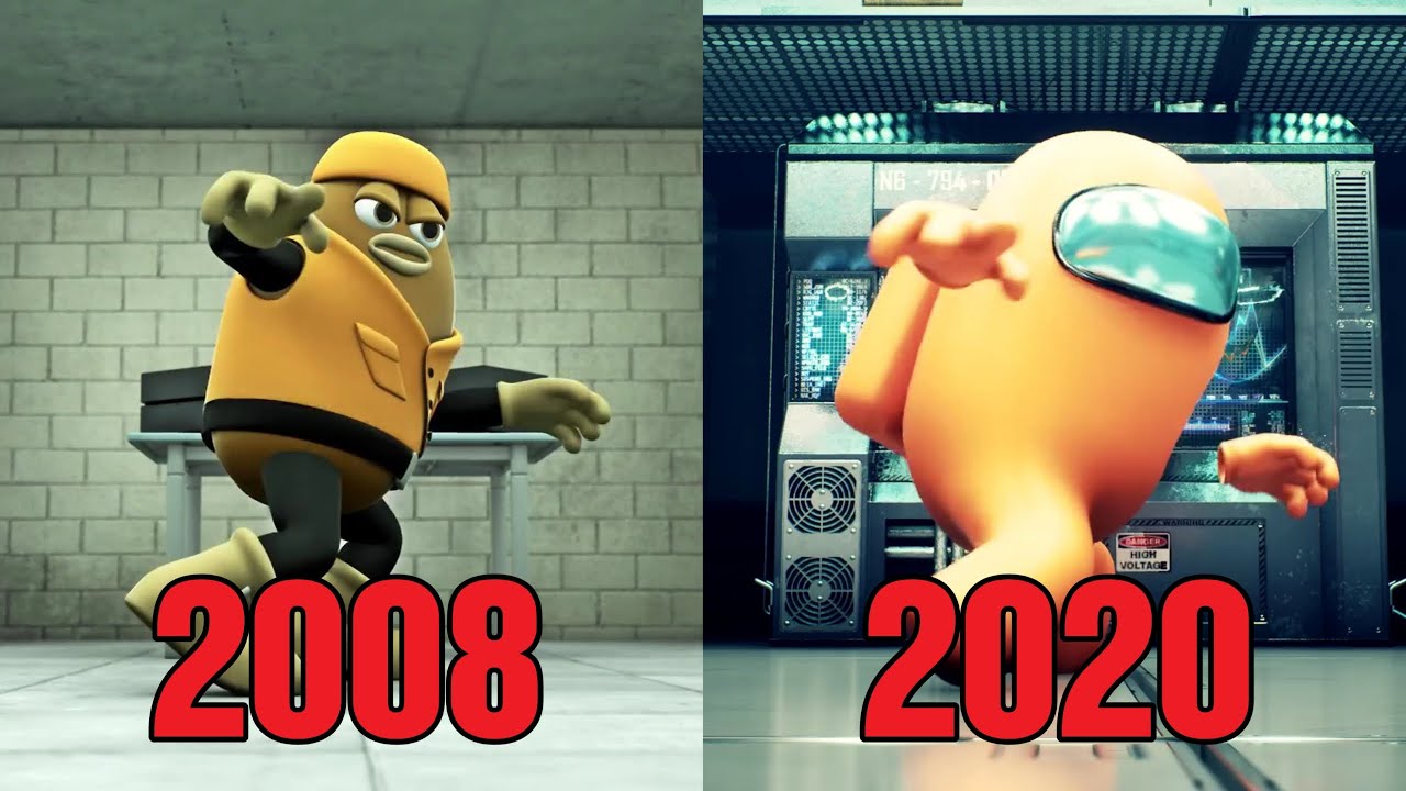 Killer Bean Forever Dance Party Scene & Among Us Animation Comparison ...