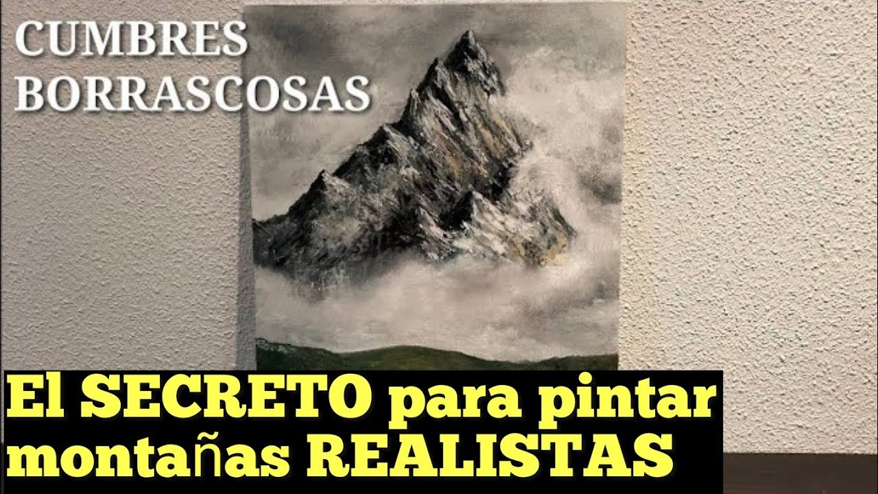 🔴 Cómo Pintar Paisaje de Montaña REALISTA | Pintar con Francis ART ...