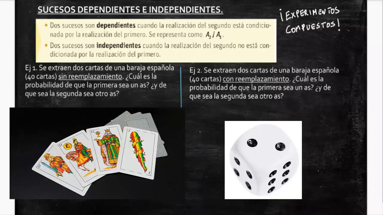 Experimentos compuestos. Sucesos Independientes y dependientes PARTE 1 ...