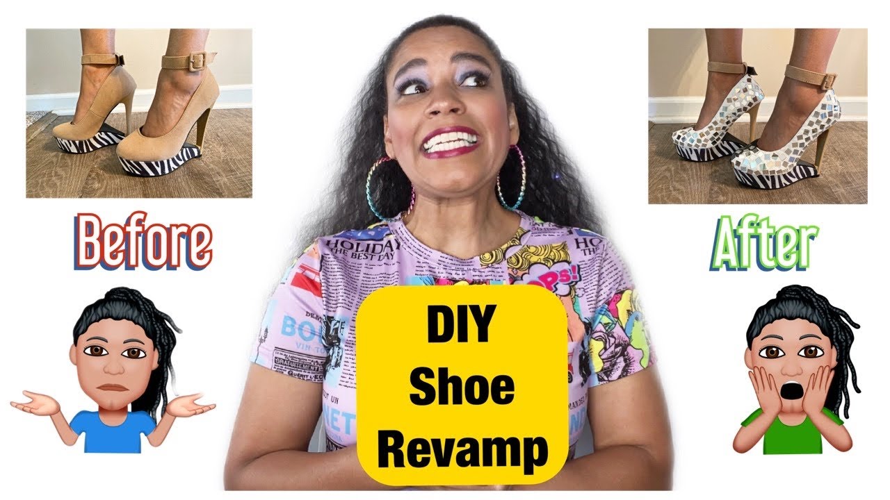 Easy DIY Shoe Transformation! FINALLY Back to DIYing! - YouTube