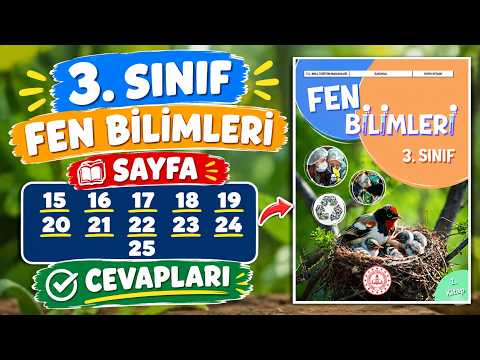 3. Sınıf Fen Bilimleri Ders Kitabı Sayfa 15 16 17 18 19 20 21 22 23 24 25 Cevapları