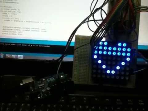 สร้าง LED Matrix 8x8 With 74HC595 Arduino R3 - YouTube