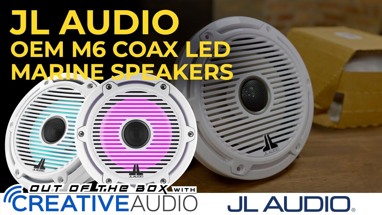 JL Audio OEM M6 Marine Coaxial LED Speakers Unboxing and Overview - Out ...