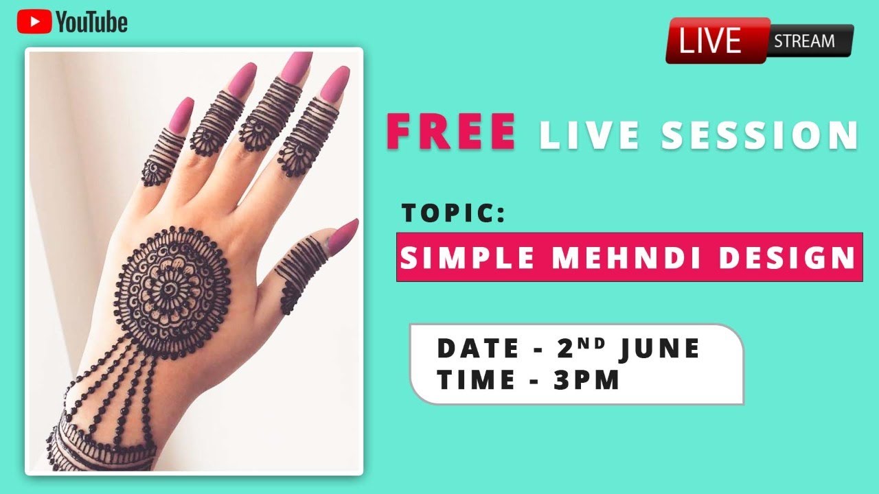 Simple Mehndi Designs For Beginners Youtube