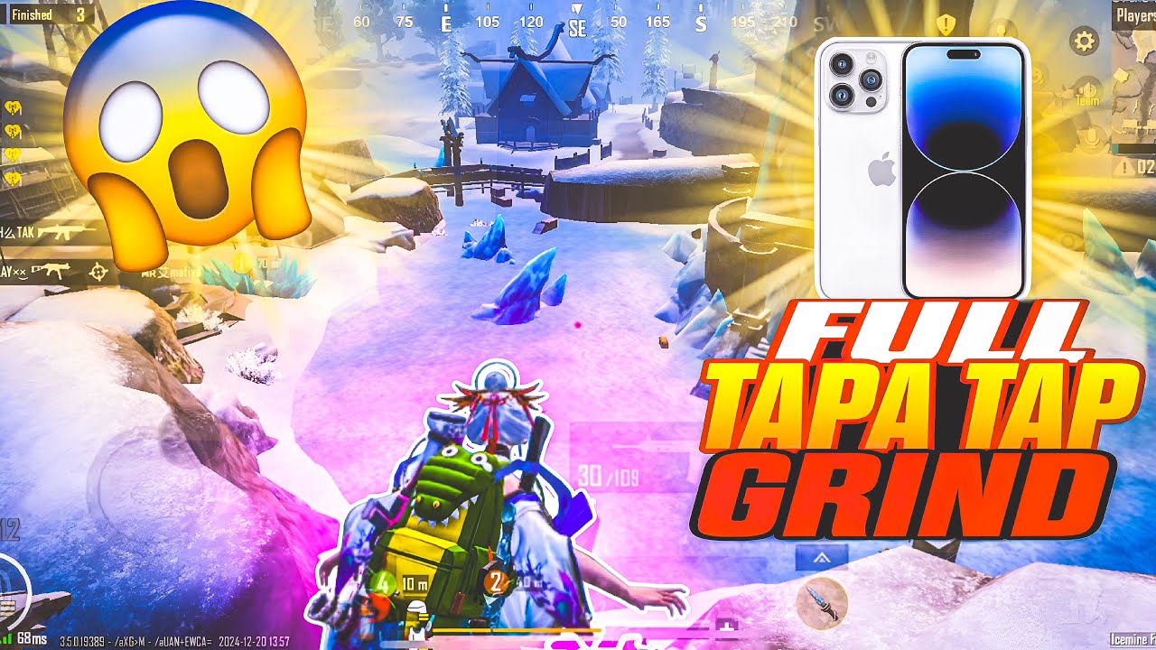 FULL TAPA TAP GRIND 👹🔥⚡️ || BGMI 120 fps FULL TAPA TAP GRIND WITH 19 ...