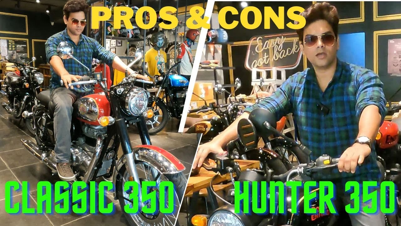 Royal Enfield Hunter 350 Vs Classic 350 - Which One is Winner? PROS and ...