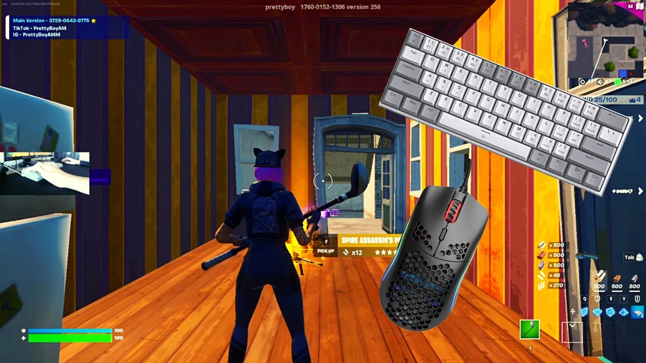 Red Switch Keyboard ASMR Chill 🤩 Satisfying Keyboard Fortnite Gameplay ...