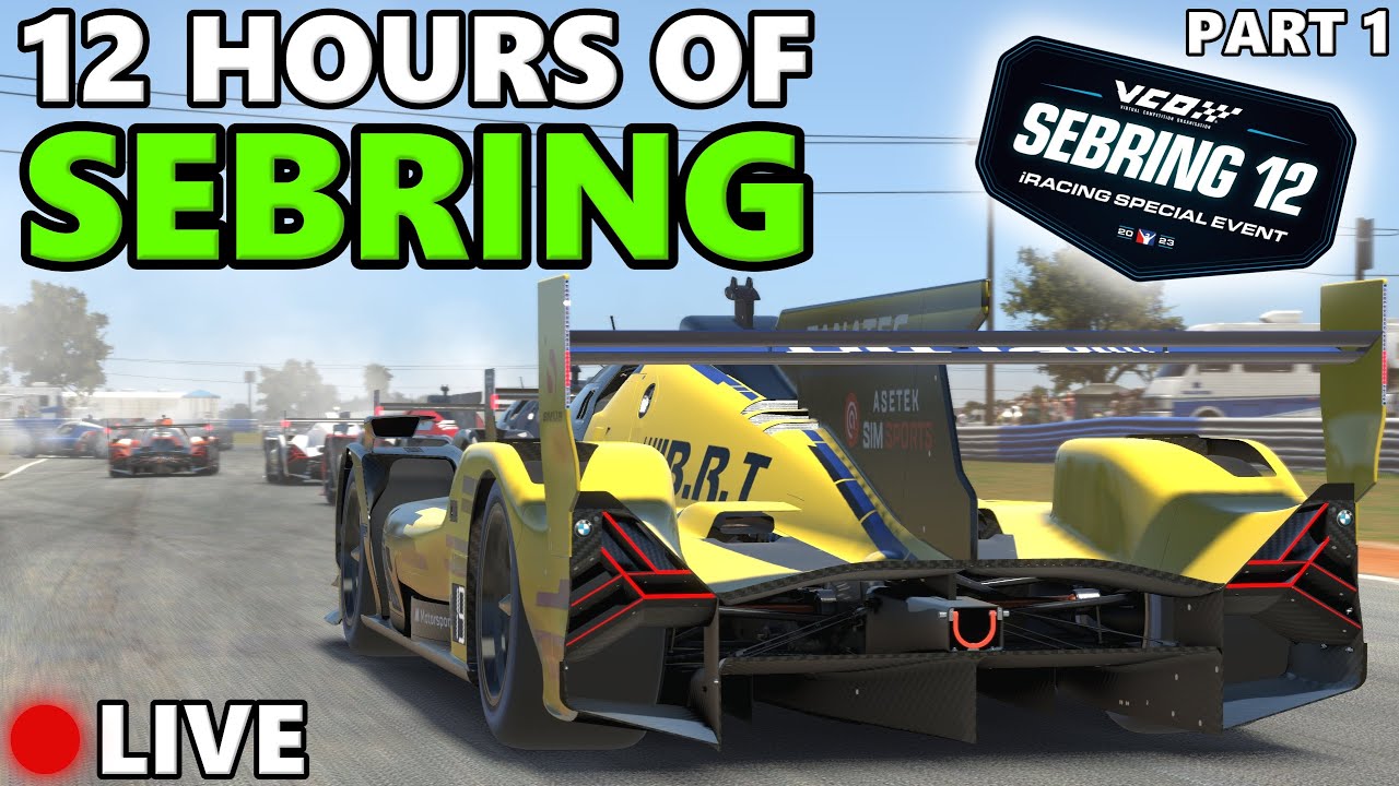 iRacing - 12 Hours Of Sebring: Part 1 - YouTube