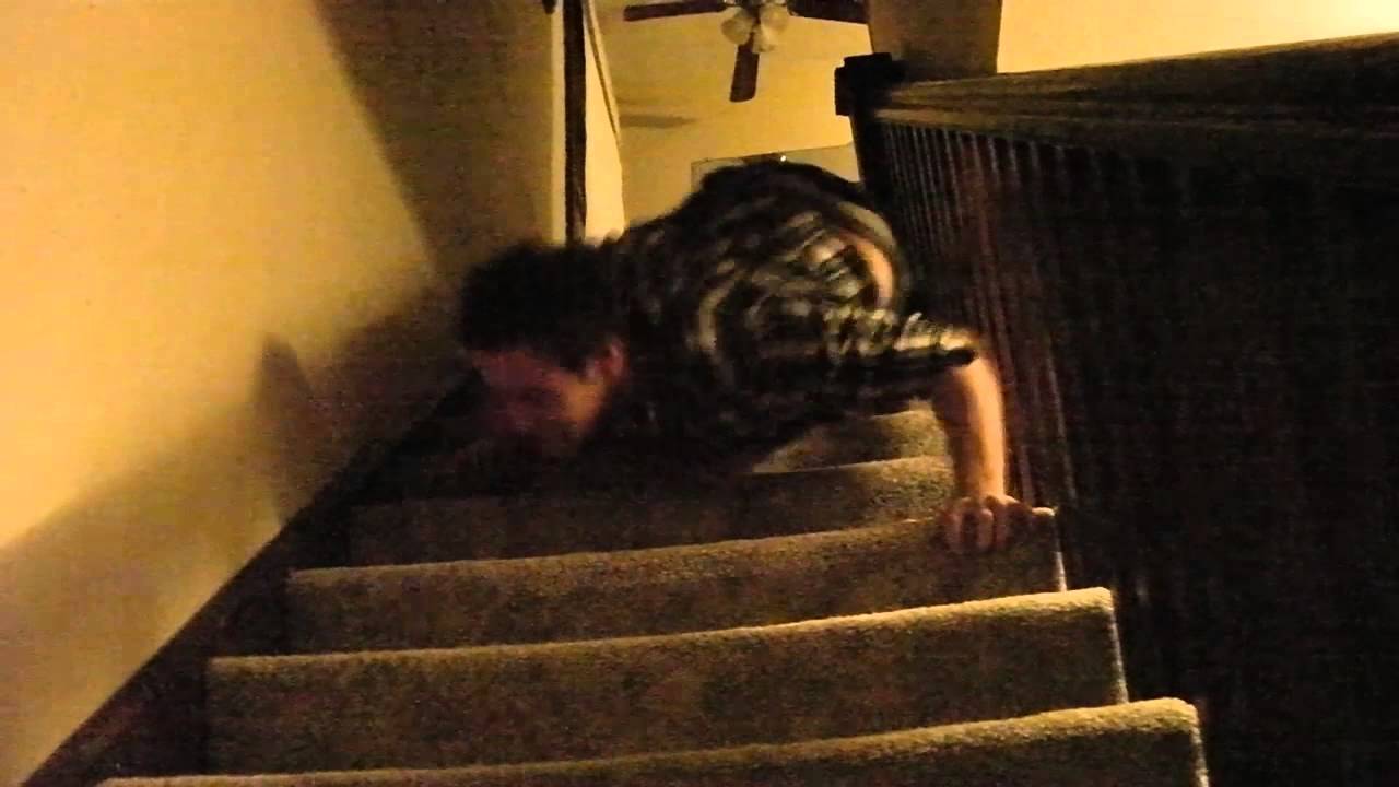 Backwards Crawl Up Stairs - YouTube