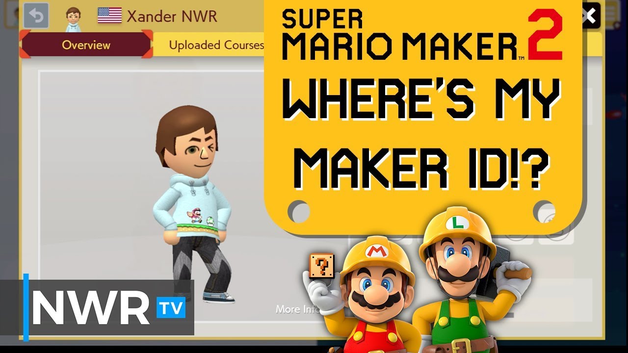 How to find your Maker ID in Super Mario Maker 2 - YouTube