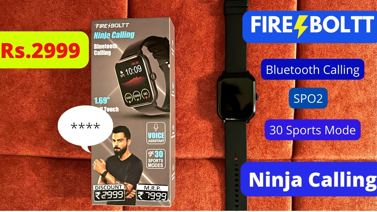 Fireboltt Ninja Calling Smartwatch| Unboxing and Full Review| All ...