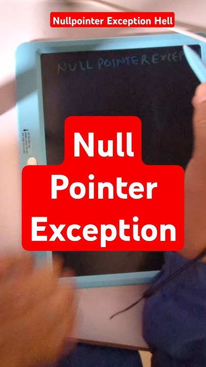Null Pointer Exception in production systems #nullpointer - YouTube