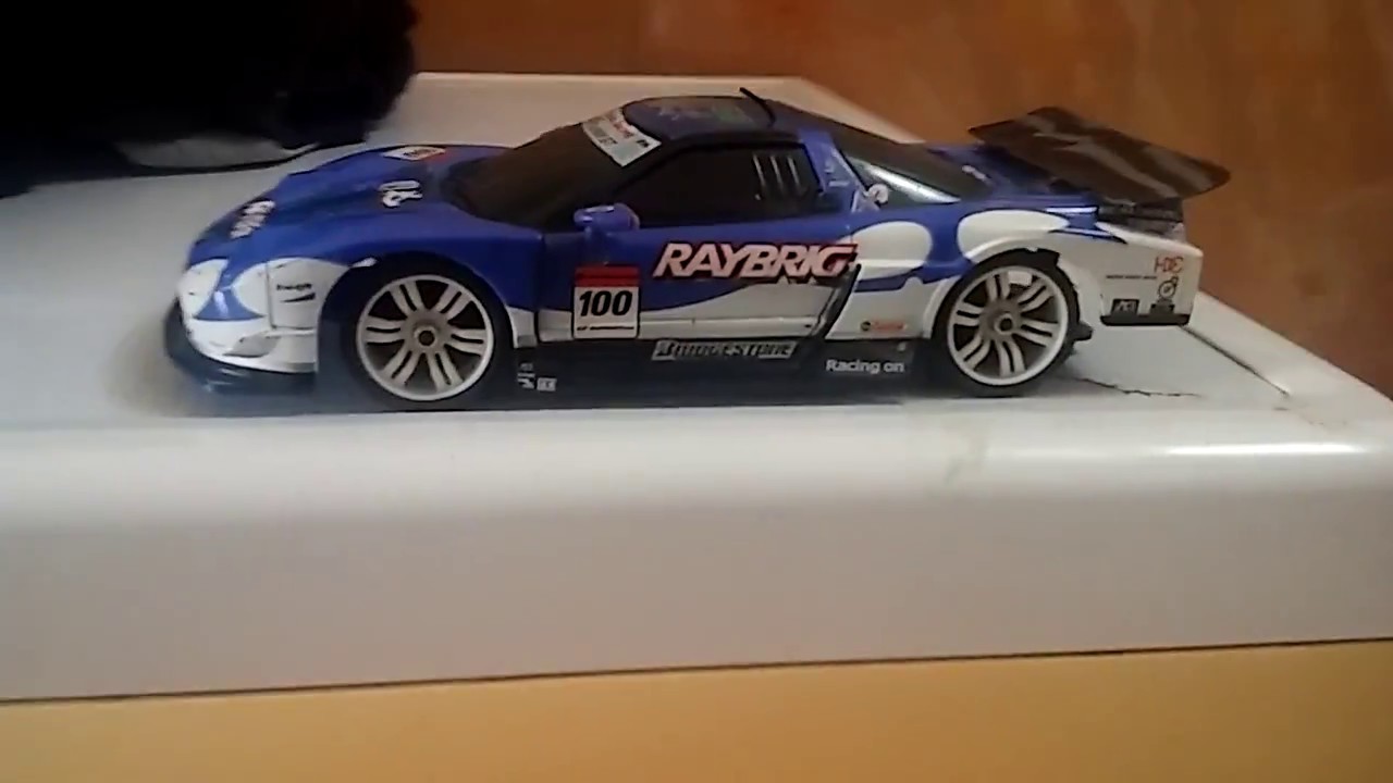 Mini-Q HONDA NSX rc car 1:28 COSTOM body mini q - YouTube
