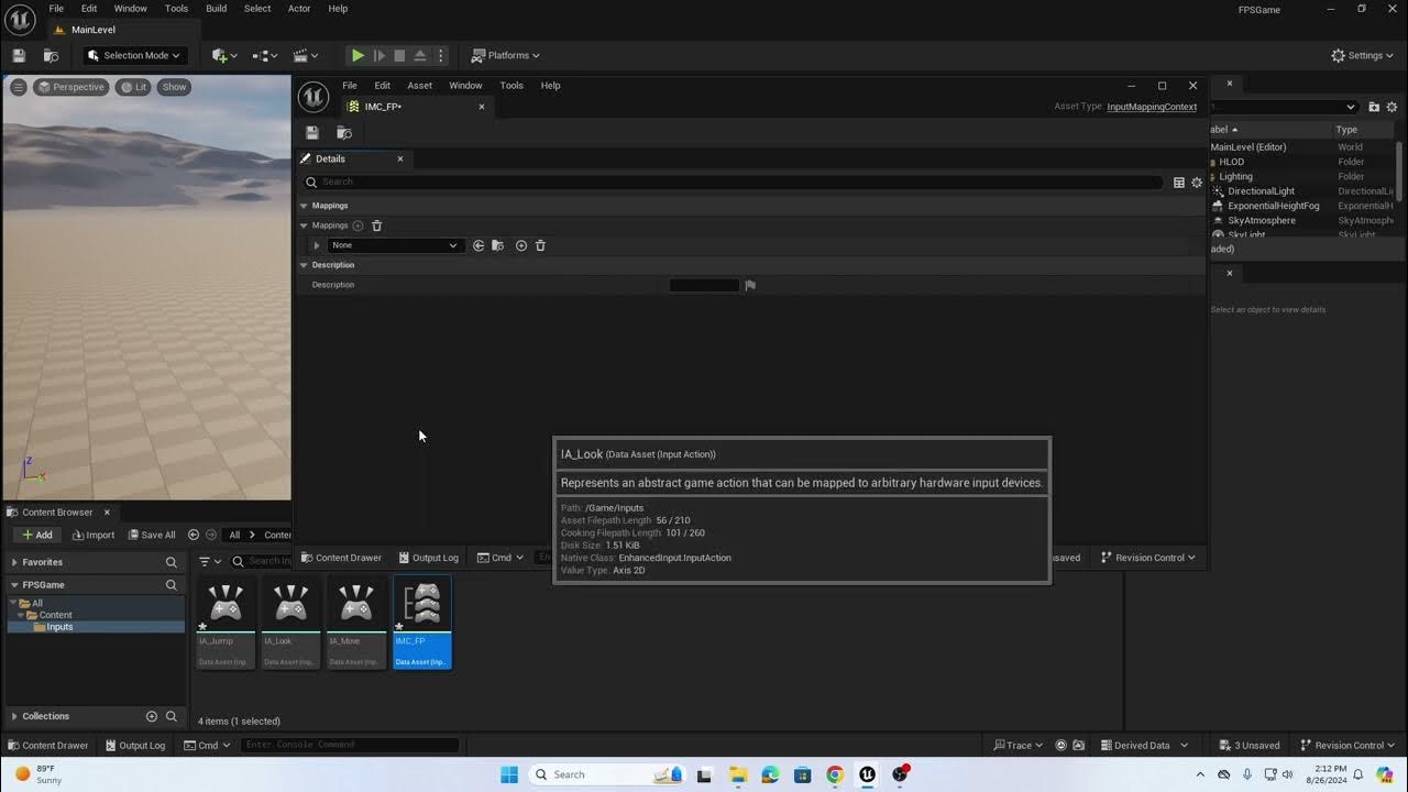 UE5 First Person Game Gamemode and Input Setup - YouTube