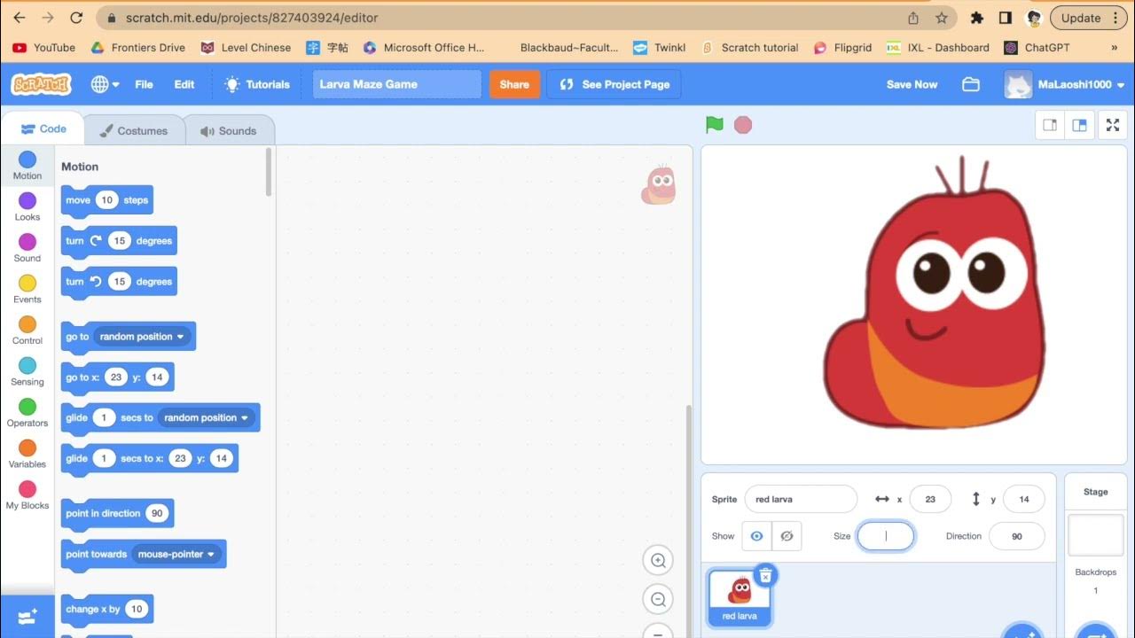 scratch larva maze 1 - YouTube