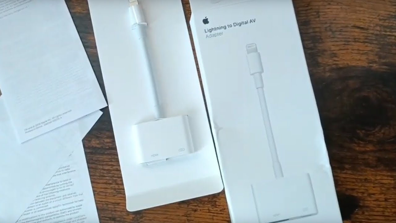 The Apple Lightning Digital AV Adapter (iPhone HDMI Adapter) - YouTube