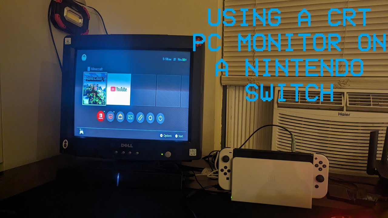 Using a CRT PC Monitor on a Nintendo Switch - YouTube