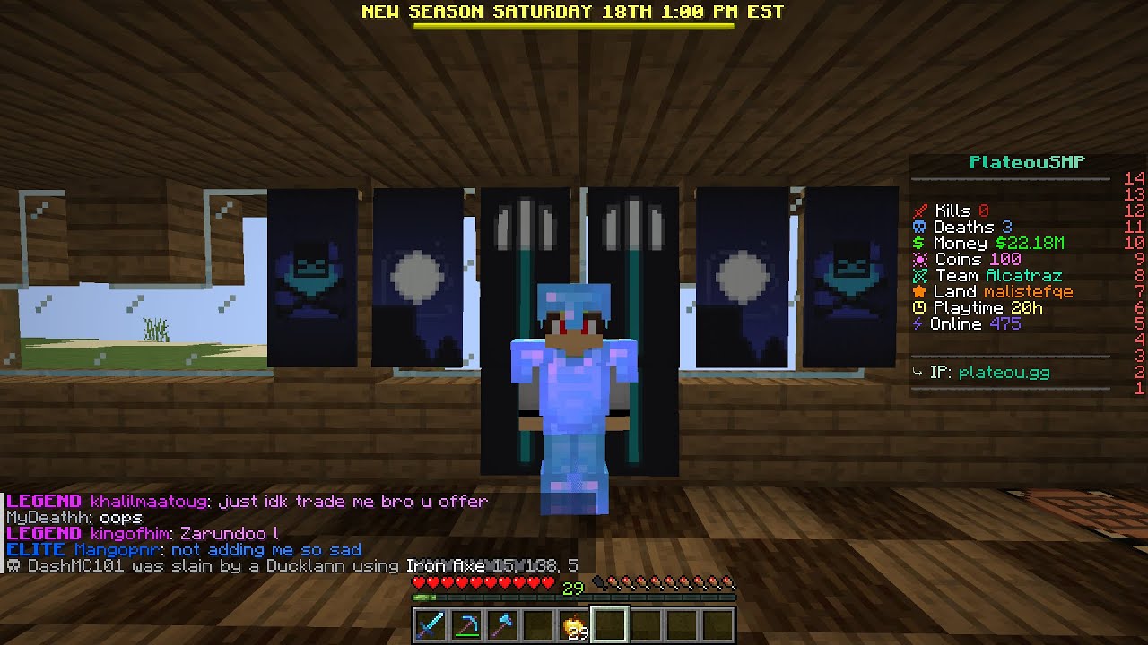 Minecraft PlateouSMP Gameplay - YouTube