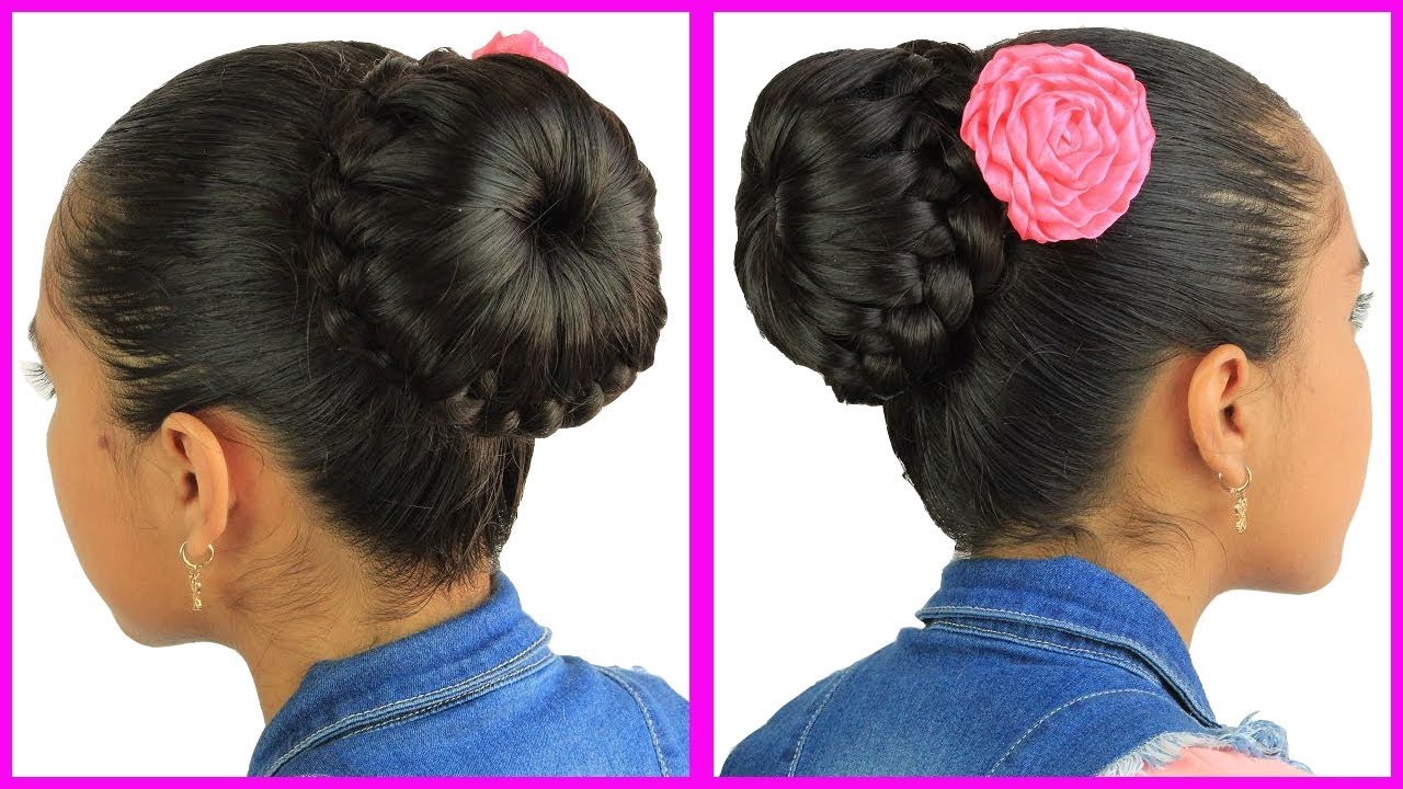 Peinado de Chongo Paso a Paso | Bun Hairstyle Step by Step - YouTube