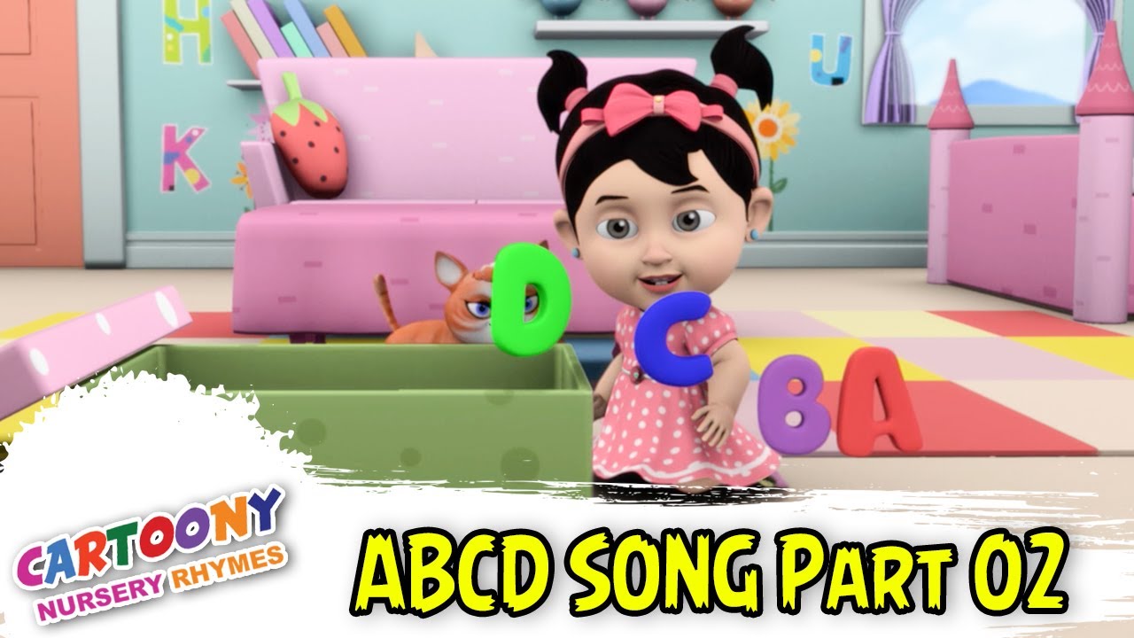 ABCD Song | New Cartoony Nursery Rhymes In English | Cartoony Nursery ...