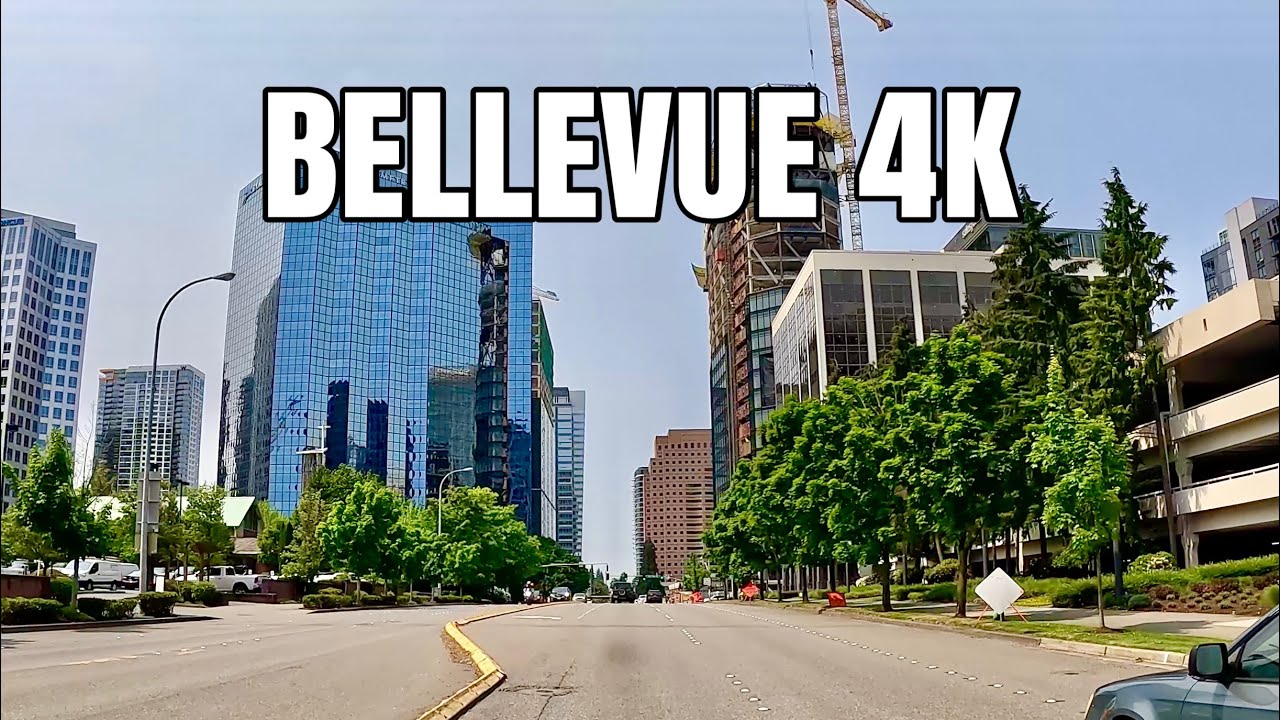 Downtown Bellevue 4K Drive || Bellevue, Washington, USA || 4K 60fps 16 ...