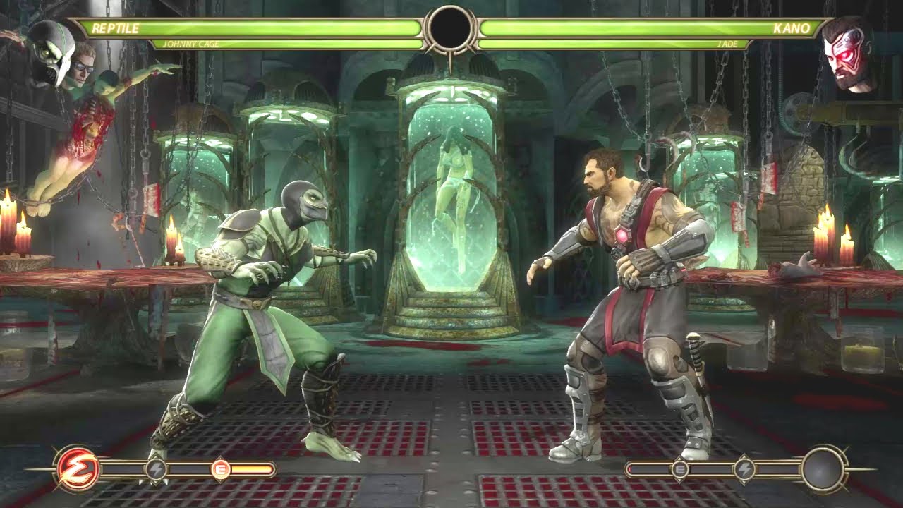 Reptile & Johnny Cage VS Kano & Classic Jade I Mortal Kombat Komplete ...