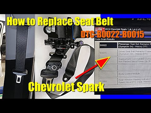 Chevrolet Spark How to Replace Seat Belt Airbag Warning Light On (DTC ...