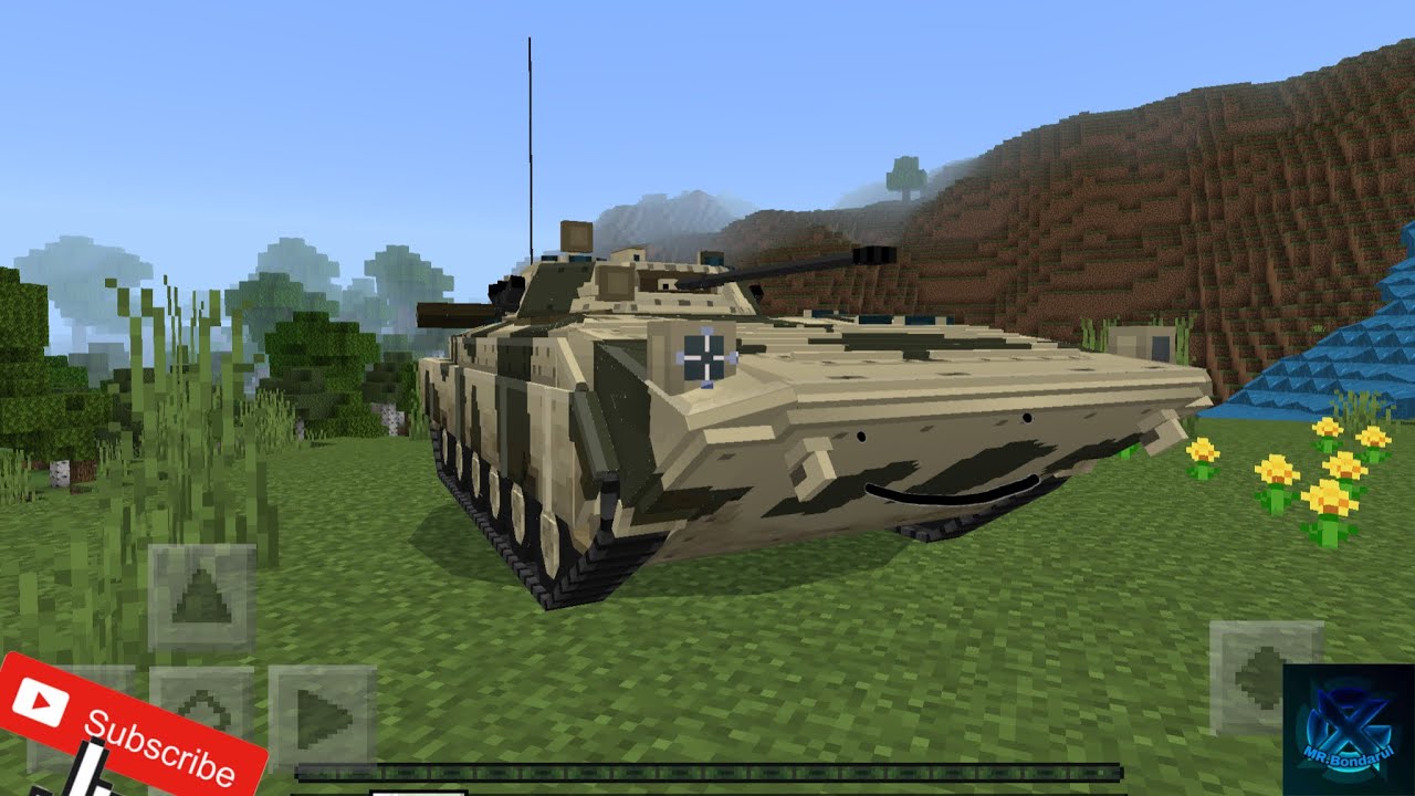 MOD Minecraft tank - YouTube