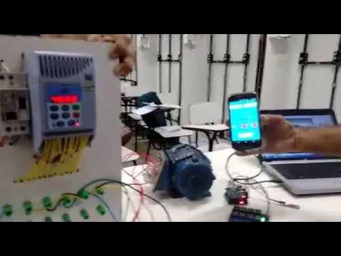 ARDUINO+inversor de frequência+ANDROID função multi speed - YouTube