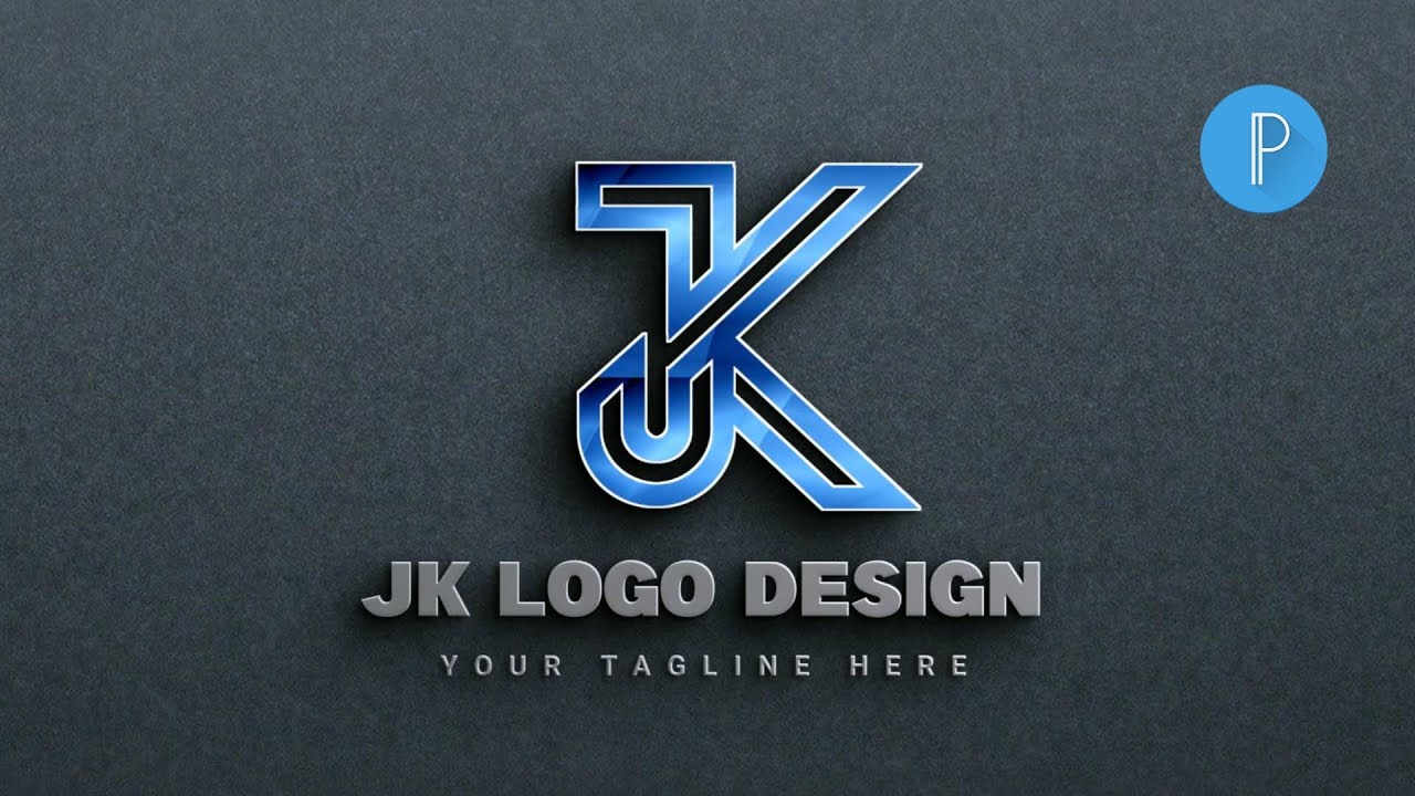 J K Professional Logo Design Tutorial | Pixellab Tutorial (Step By Step ...